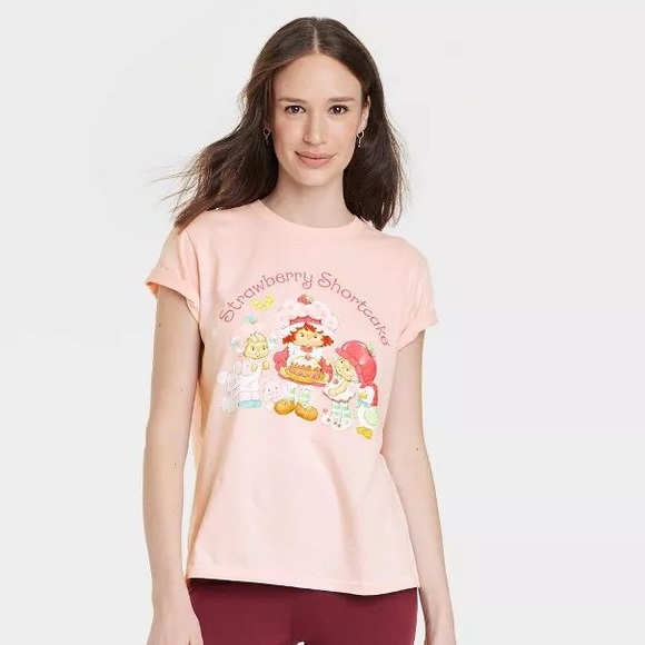 Strawberry Shortcake | Tops | Strawberry Shortcake Short Sleeve Graphic ...